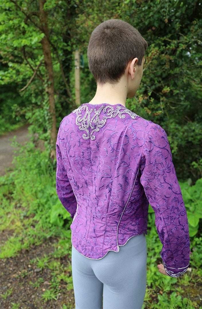 Purple Men’s Embroidered Tunic - Hire Only – Just Ballet