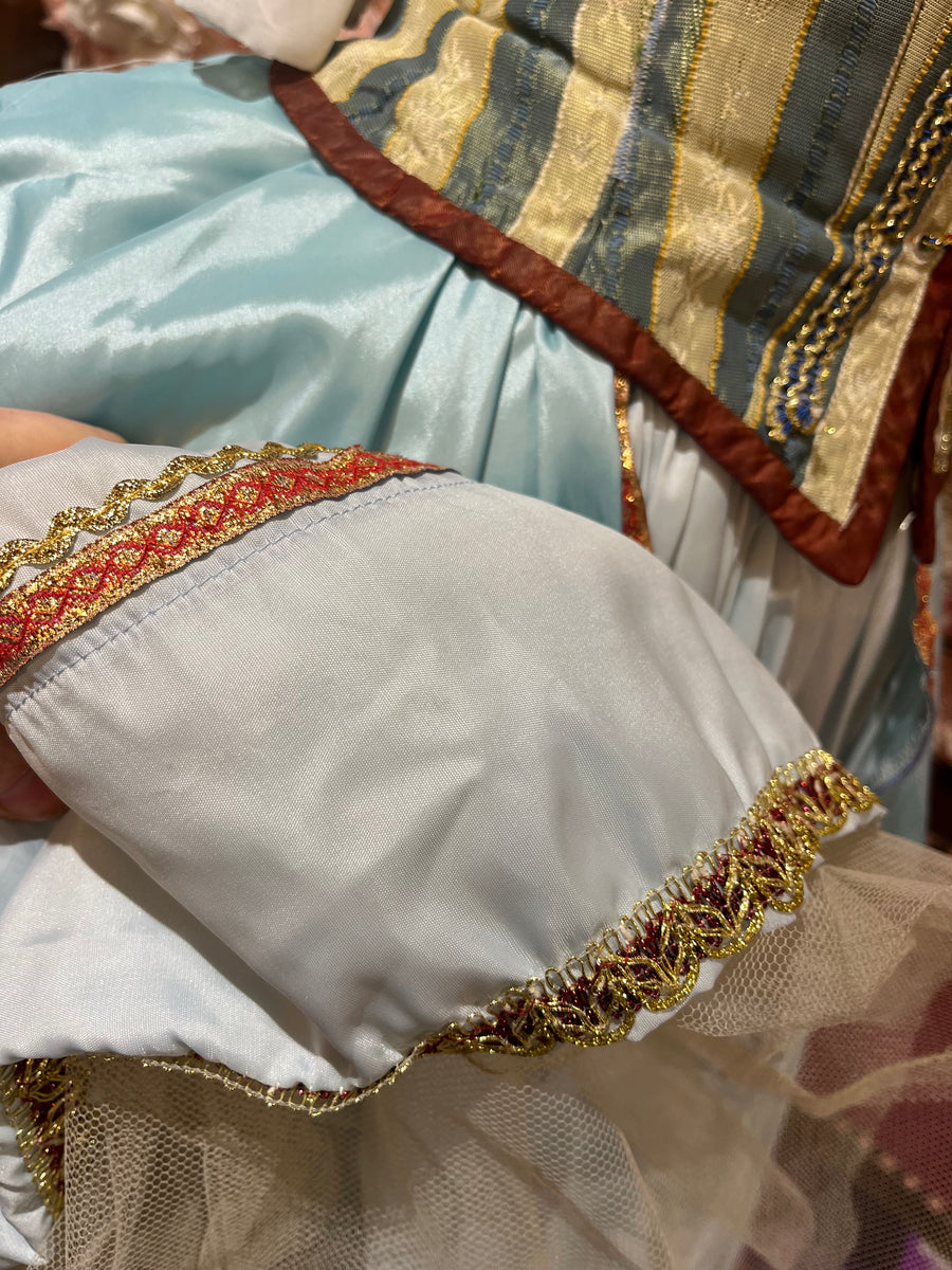 Peasant Costume - No. 4 Light Blue- Hire only – Just Ballet
